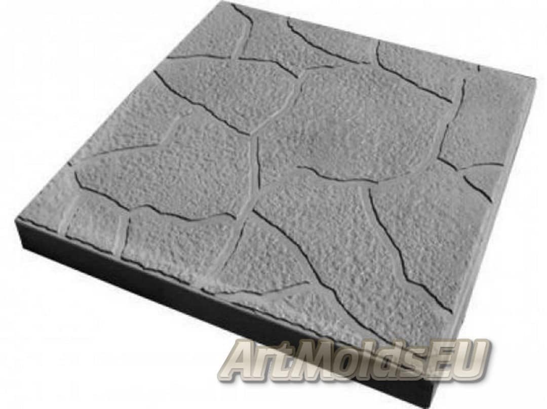Mold for Concrete Paving Slabs, Stone Pattern, Concrete Garden ...