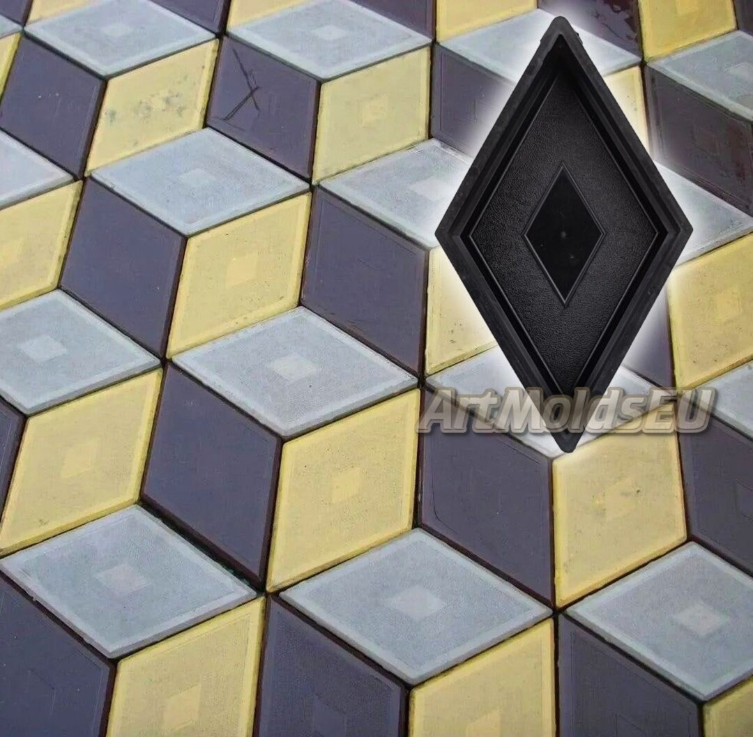 Mold for Concrete Paving Slabs, Stone Pattern, Concrete Garden ...
