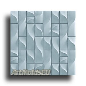 3D Panel Mold for Gypsum, Plaster or Concrete Tile for Decorative Wall ...