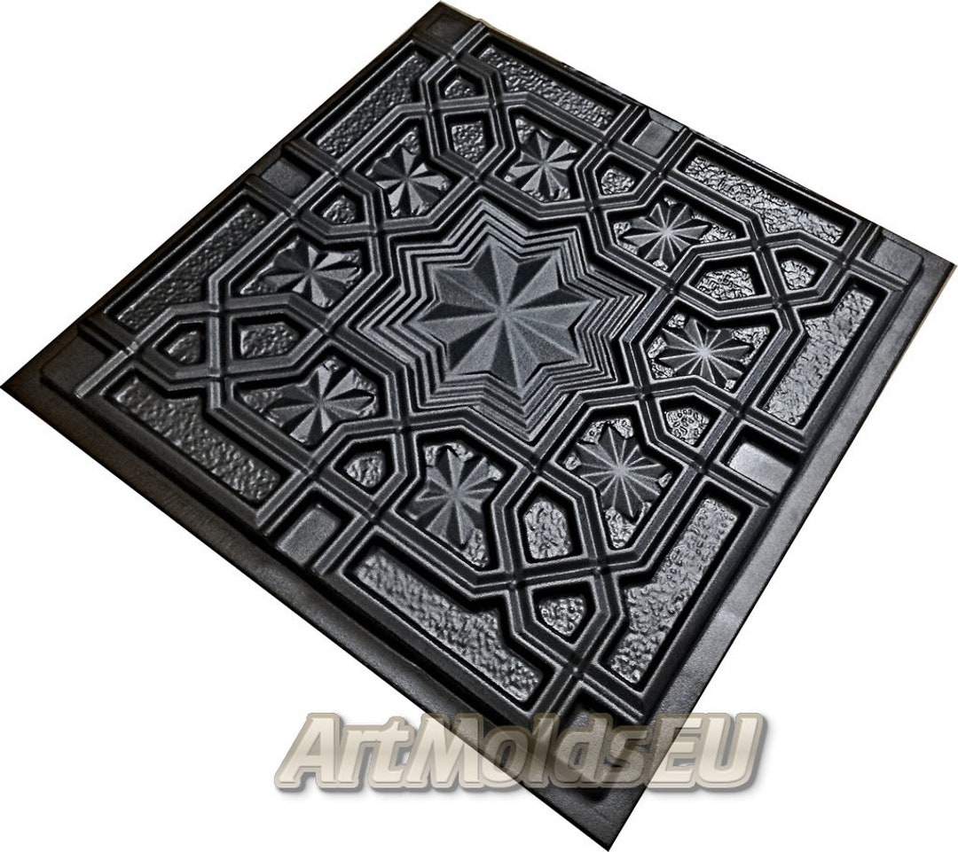 3D Panel Mold for Gypsum, Plaster or Concrete Tile for Decorative Wall ...