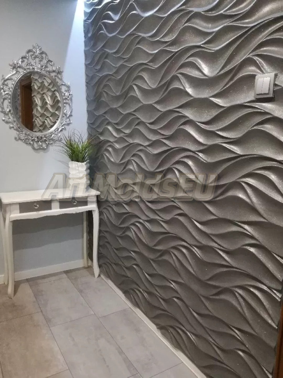 3D Panel Mold for Gypsum, Plaster or Concrete Tile for Decorative Wall ...