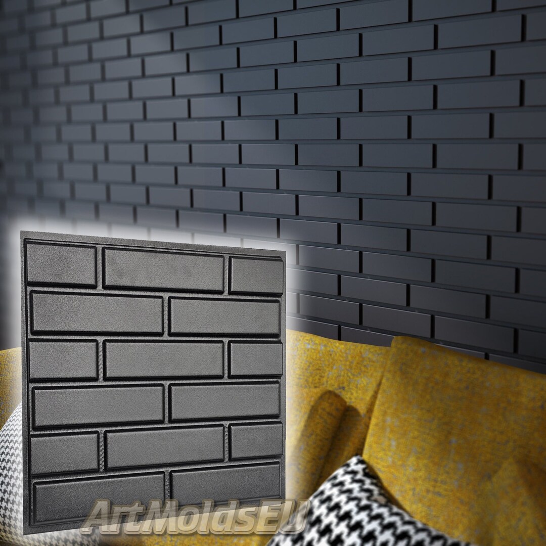 3D Panel Mold for Gypsum, Plaster or Concrete Tile for Decorative Wall ...