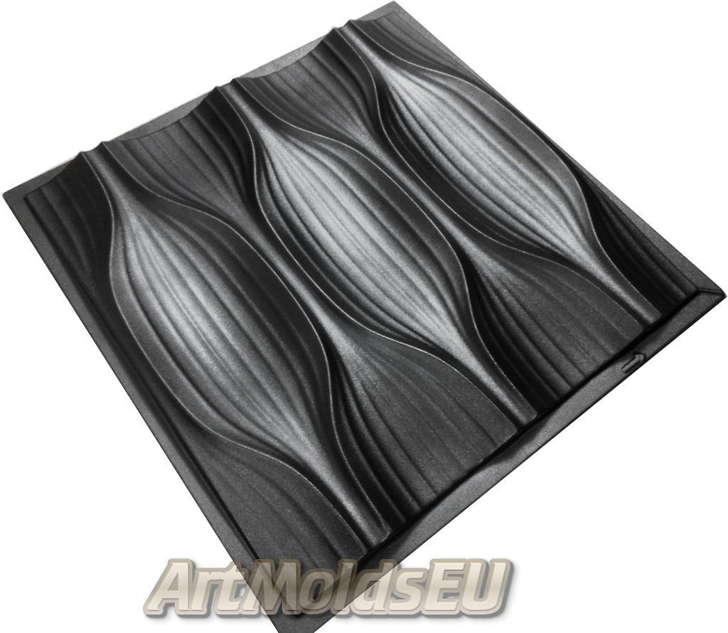 3D Panel Mold for Gypsum, Plaster or Concrete Tile for Decorative Wall ...