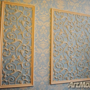3D Panel Mold for Gypsum, Plaster or Concrete Tile for Decorative Wall ...
