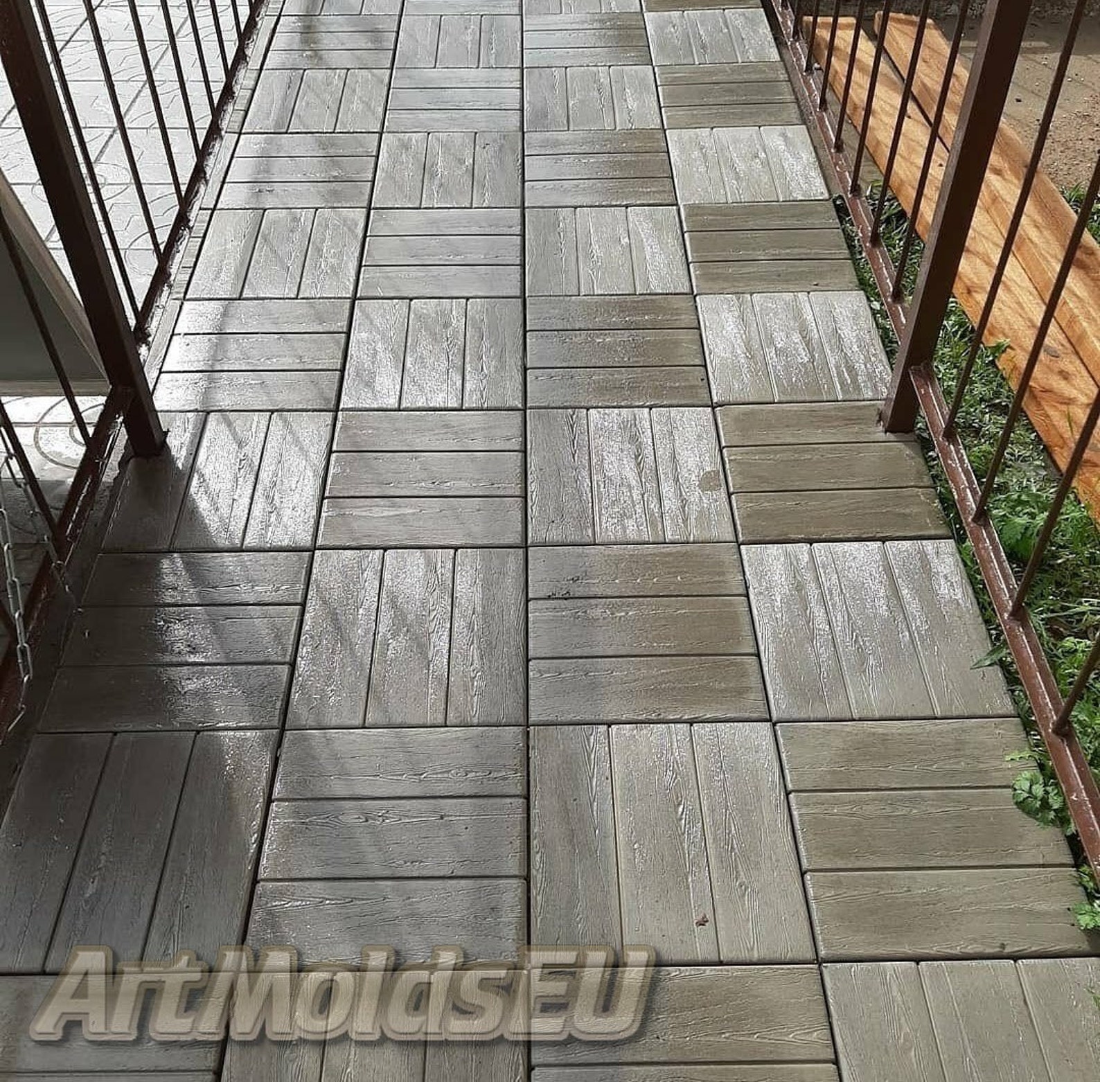 Mold for Concrete Paving Slabs, Stone Pattern, Concrete Garden ...