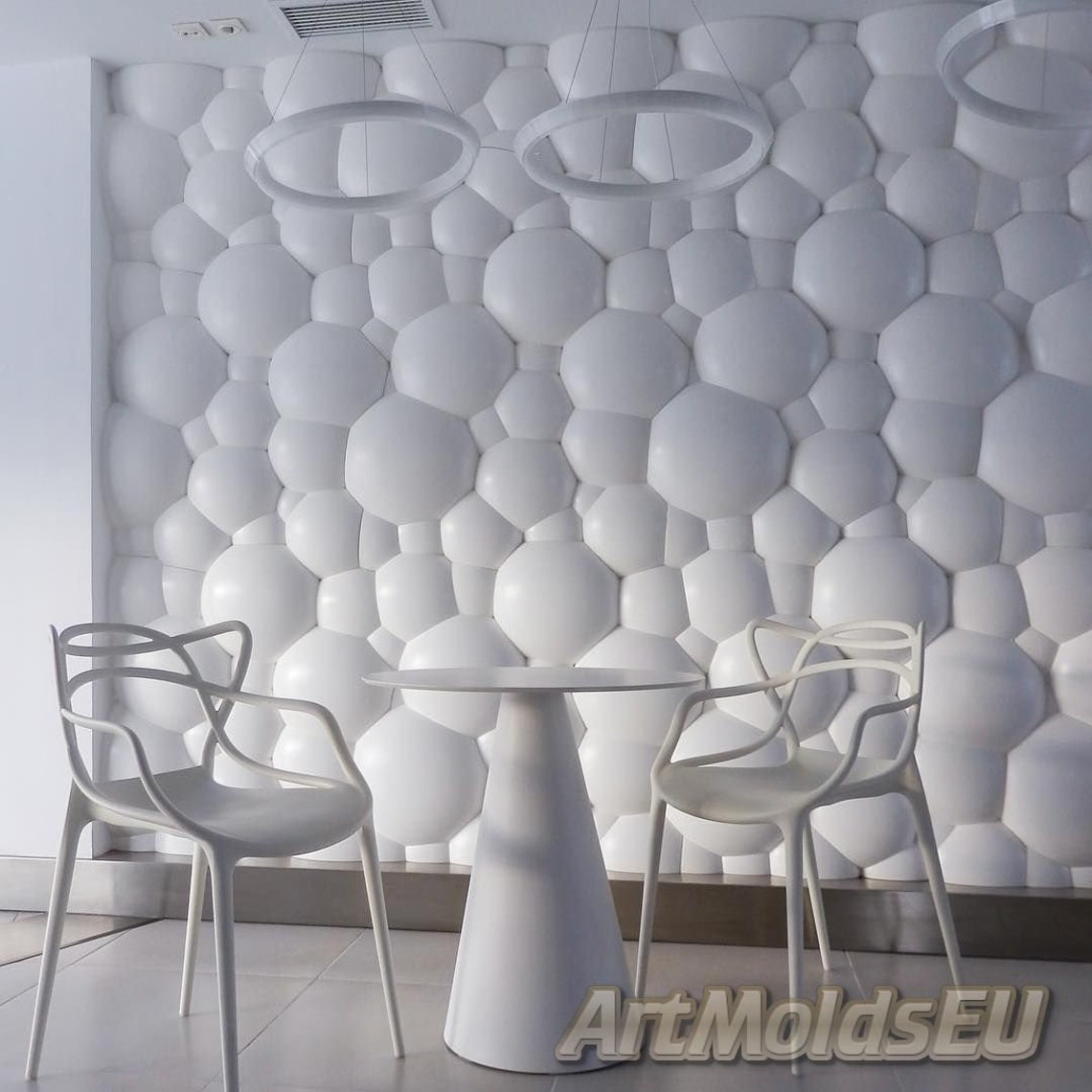 3D Panel Mold for Gypsum, Plaster or Concrete Tile for Decorative Wall ...