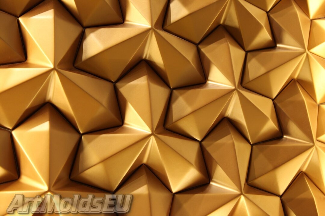 3D Panel Molds for Gypsum, Plaster or Concrete Tiles for Decorative ...