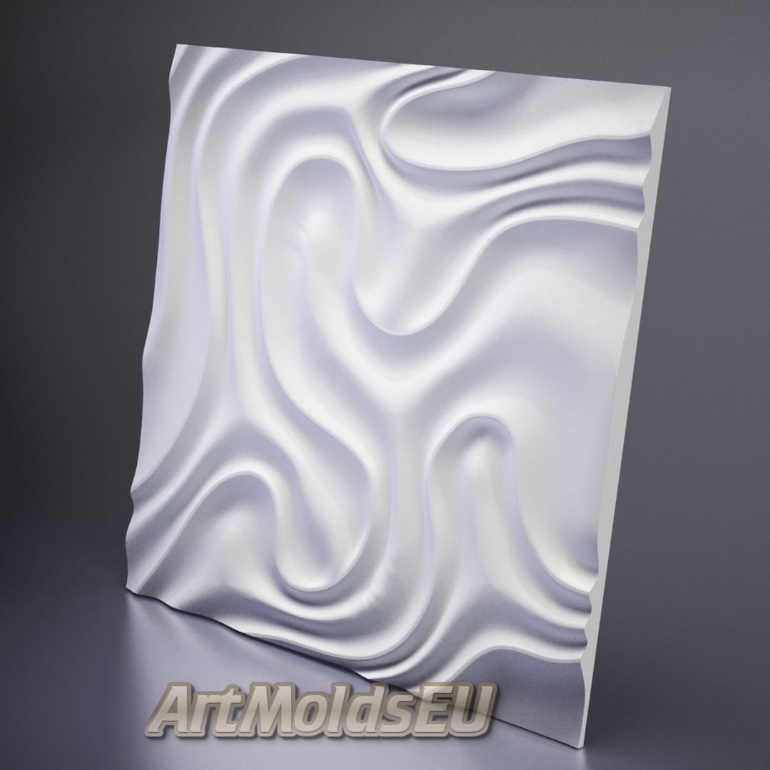 3D Panel Mold for Gypsum, Plaster or Concrete Tile for Decorative Wall ...