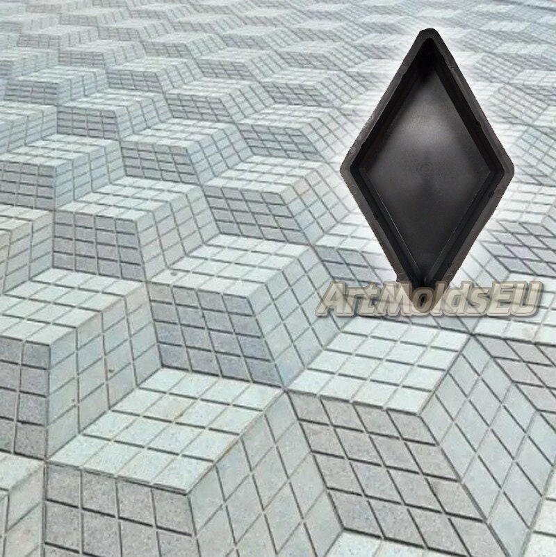 Mold for Concrete Paving Slabs, Stone Pattern, Concrete Garden ...