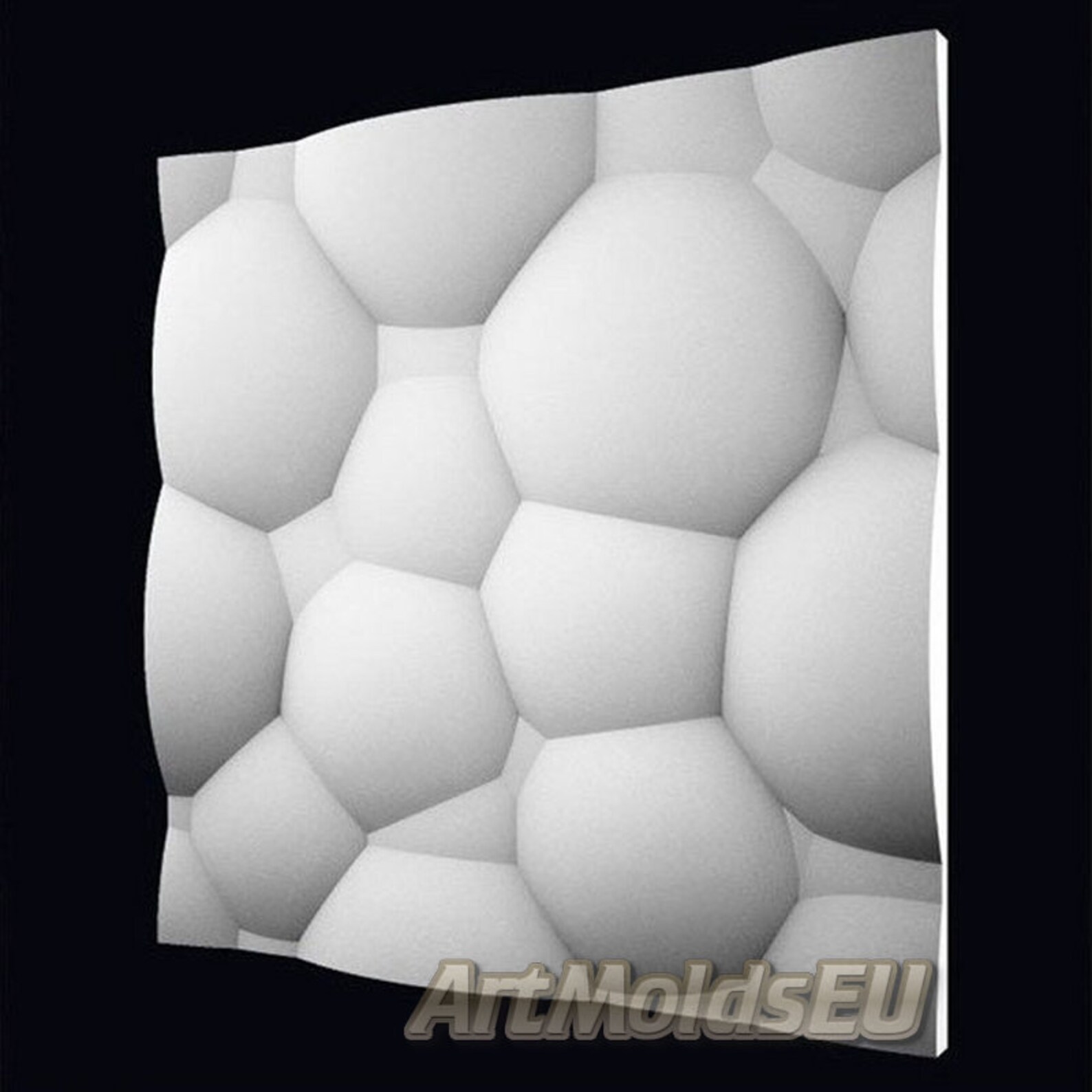 3D Panel Mold for Gypsum, Plaster or Concrete Tile for Decorative Wall ...