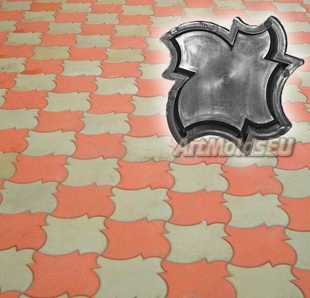 Mold for Concrete Paving Slabs, Stone Pattern, Concrete Garden ...