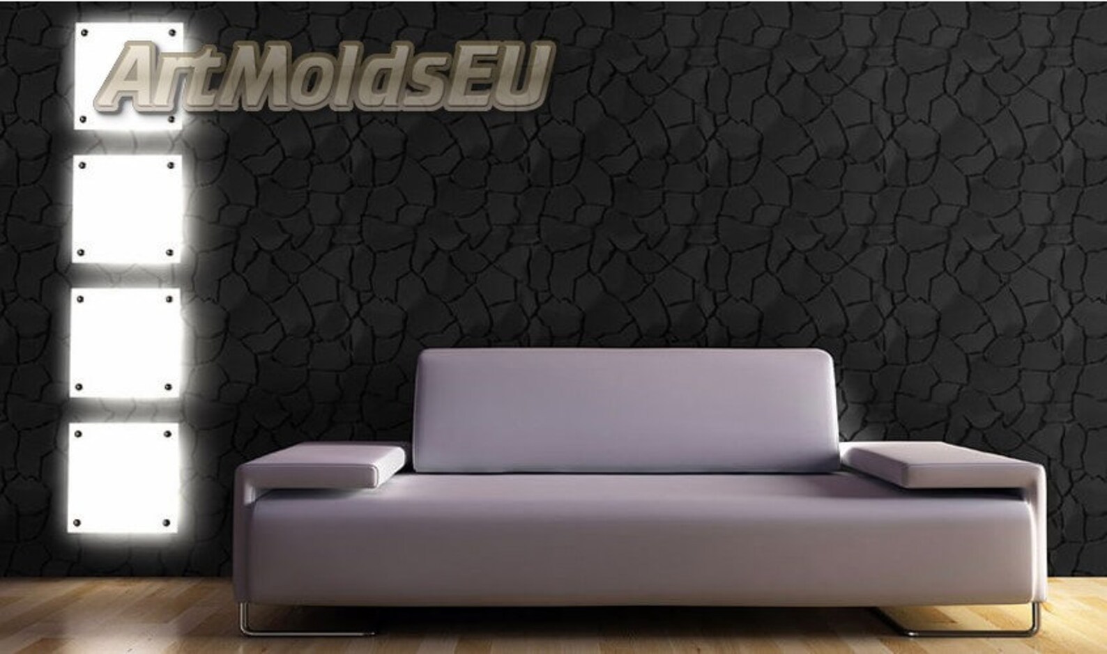 3D Panel Mold for Gypsum, Plaster or Concrete Tile for Decorative Wall ...