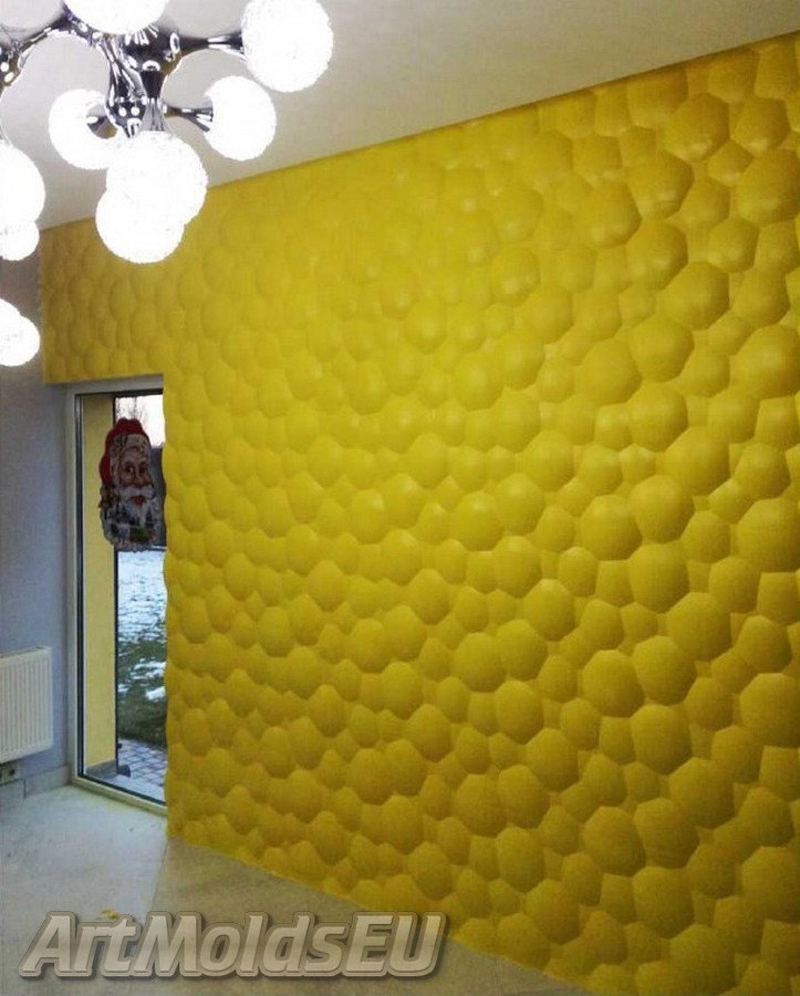 3D Panel Mold for Gypsum, Plaster or Concrete Tile for Decorative Wall ...