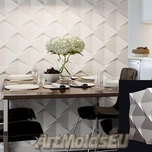 3D Panel Mould for Gypsum, Plaster or Concrete Tile for Decorative Wall ...
