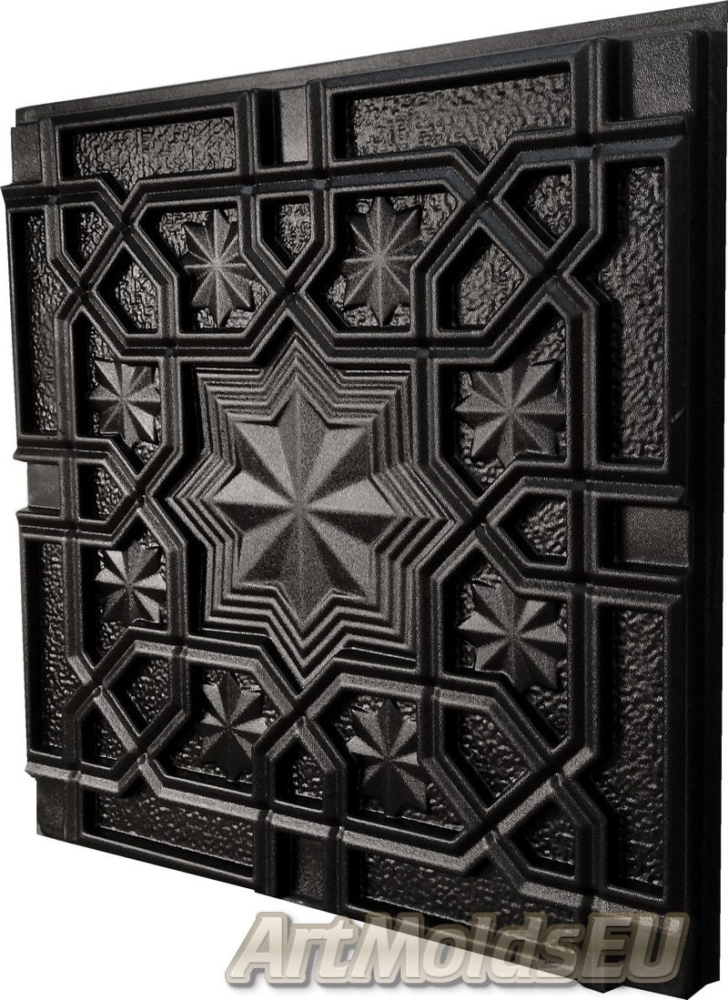 3D Panel Mold for Gypsum, Plaster or Concrete Tile for Decorative Wall ...