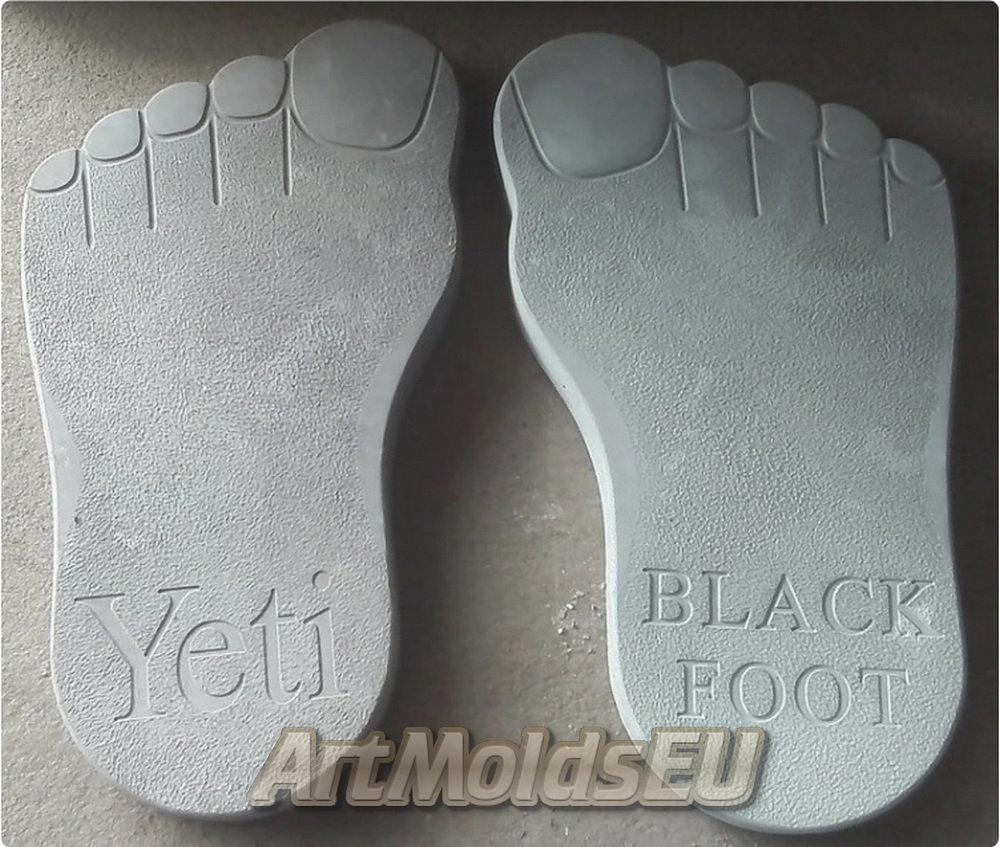 Giant's Footprints Mold for Concrete Paving Slabs, Stone Pattern ...