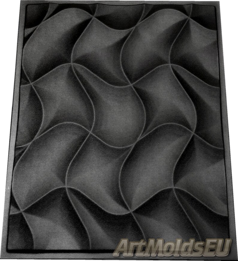 3D Panel Mold for Gypsum, Plaster or Concrete Tile for Decorative Wall ...