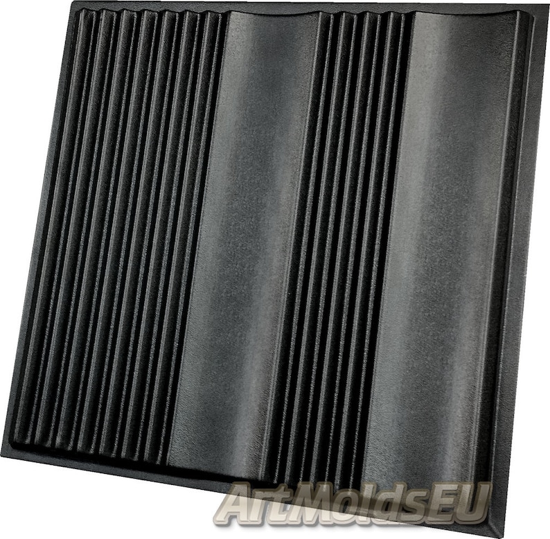 3D Panel Mold for Gypsum, Plaster or Concrete Tile for Decorative Wall ...
