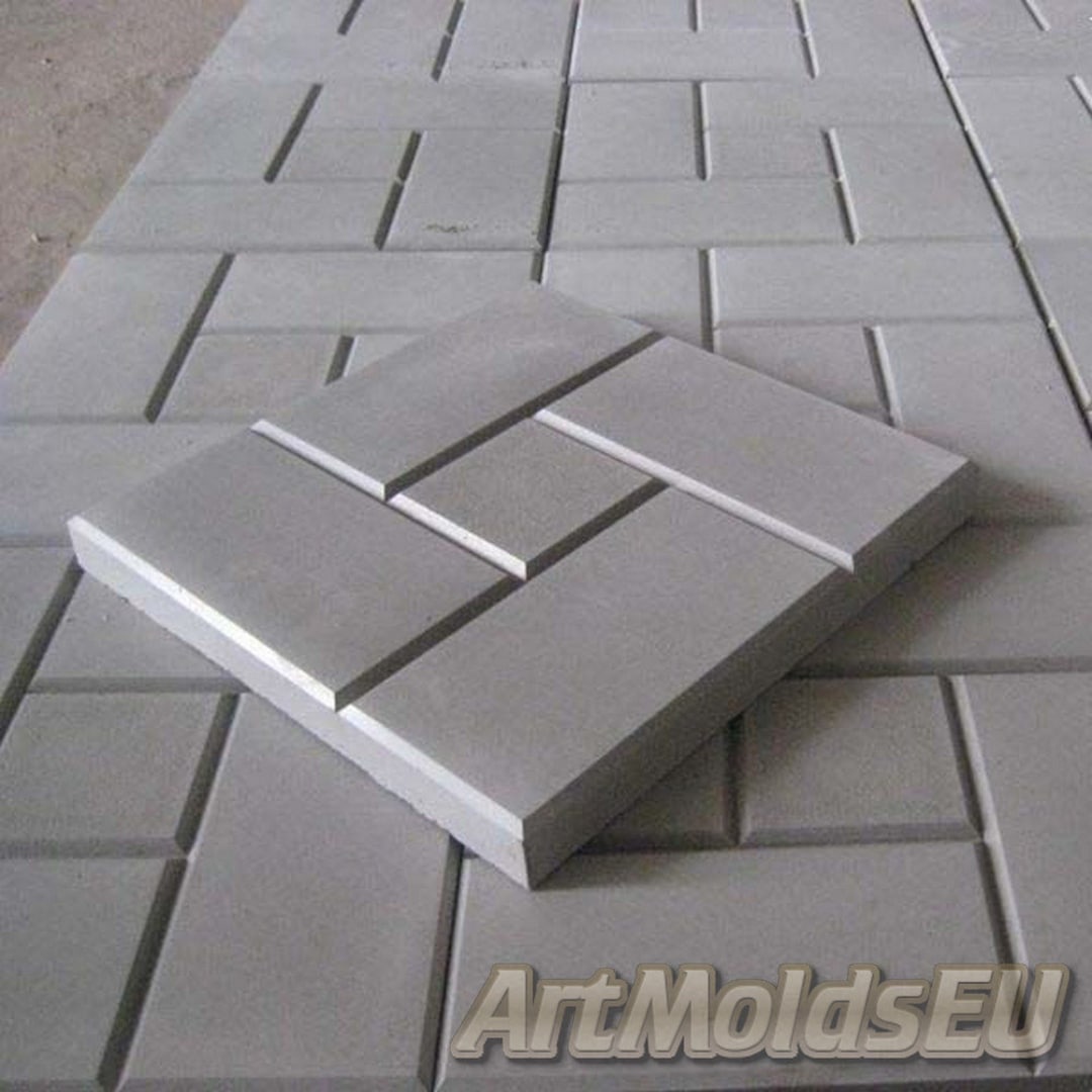 Mold for Concrete Paving Slabs, Stone Pattern, Concrete Garden ...