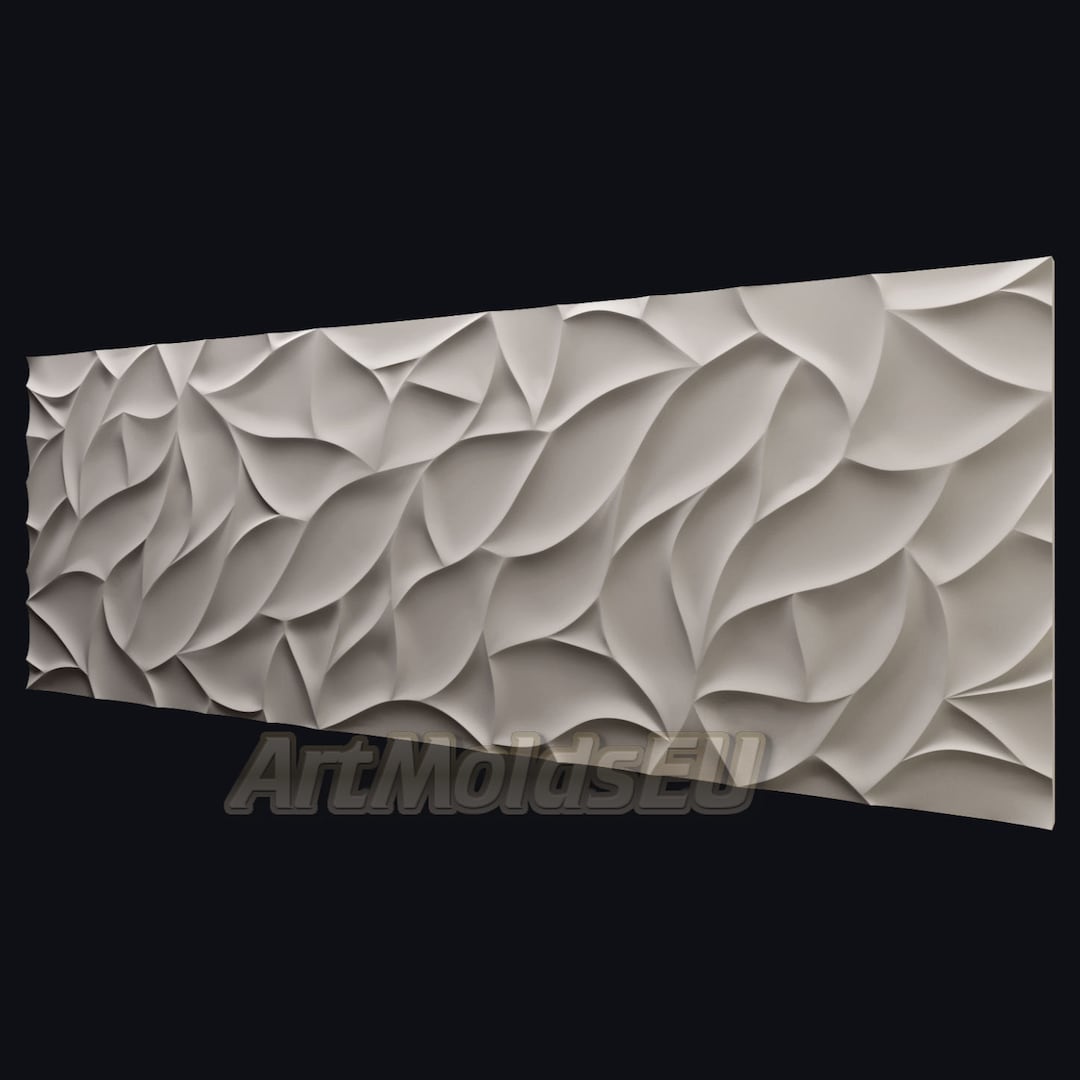 3D Panel Mold for Gypsum, Plaster or Concrete Tile for Decorative Wall ...