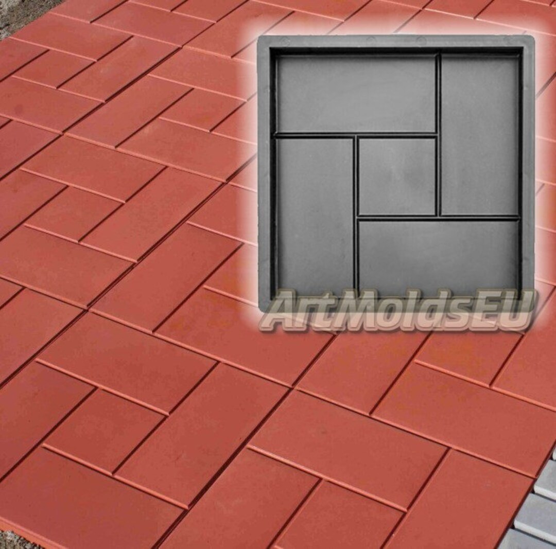 Mold for Concrete Paving Slabs, Stone Pattern, Concrete Garden ...
