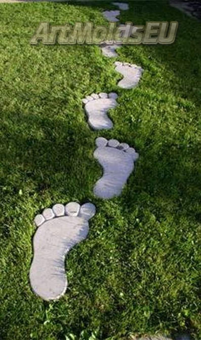 Giant's Footprints Mold for Concrete Paving Slabs, Stone Pattern ...
