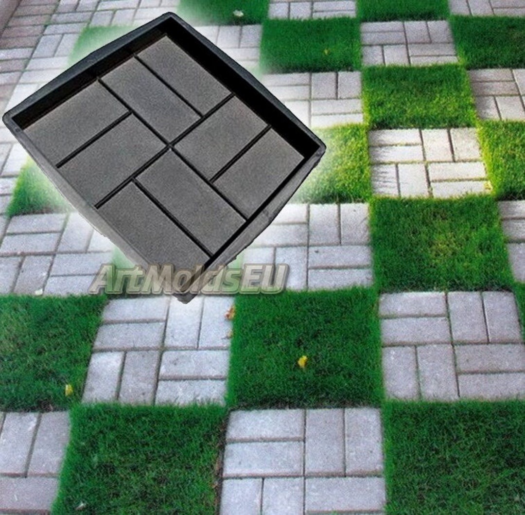 Mold for Concrete Paving Slabs, Stone Pattern, Concrete Garden ...