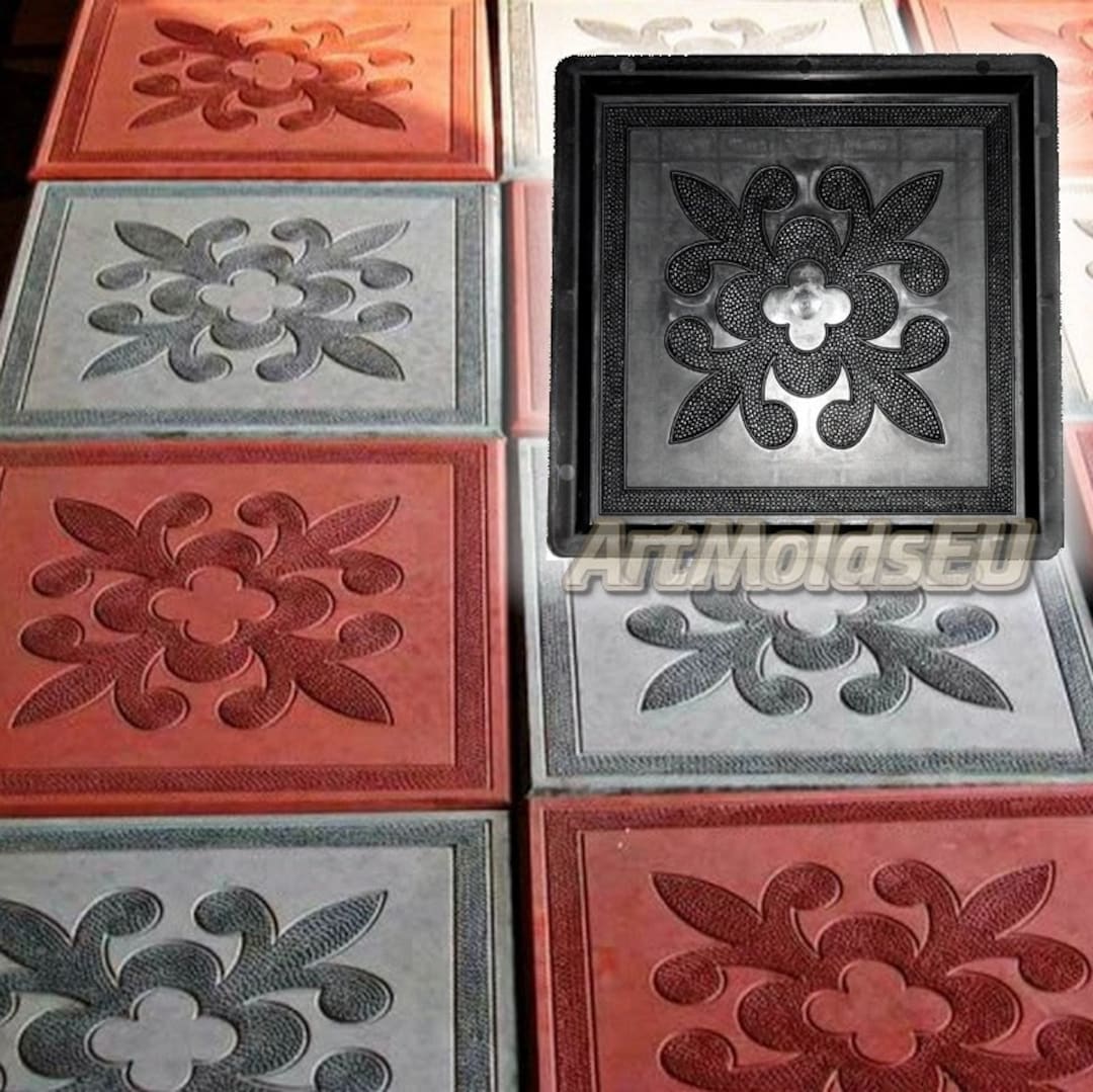 Mold for Concrete Paving Slabs, Stone Pattern, Concrete Garden ...