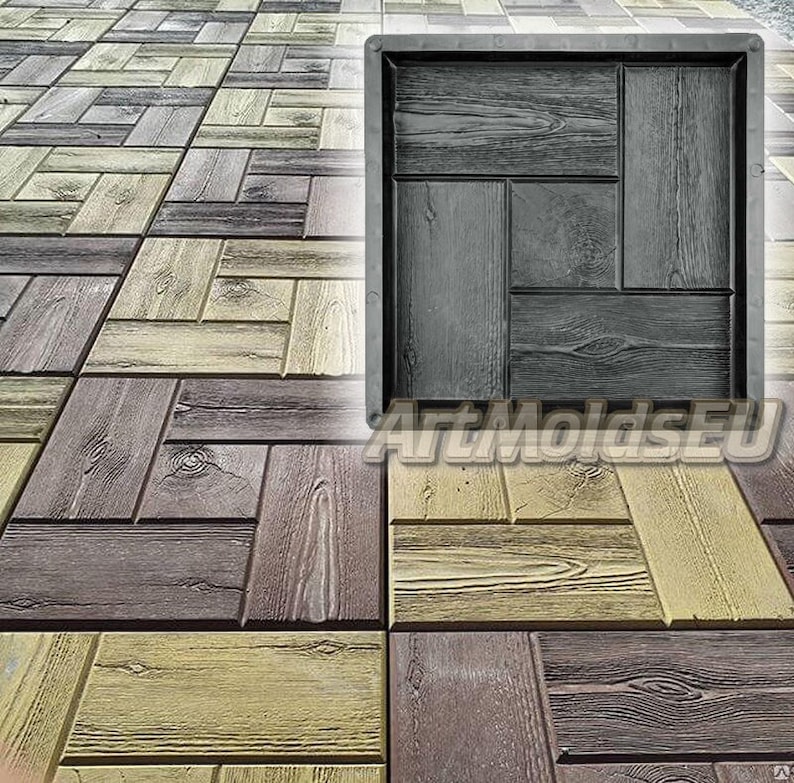 Mold for Concrete Paving Slabs, Stone Pattern, Concrete Garden ...