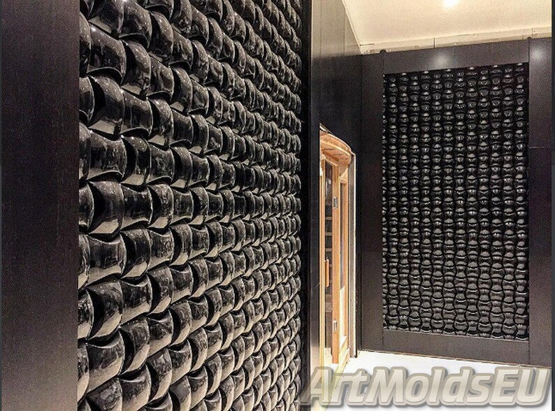 3D Panel Molds for Gypsum, Plaster or Concrete Tile for Decorative Wall ...