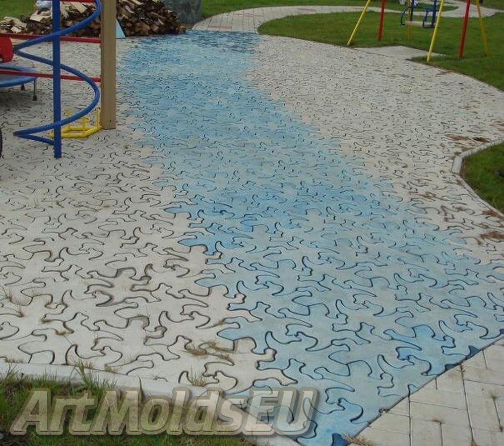 Mold for Concrete Paving Slabs, Stone Pattern, Concrete Garden ...