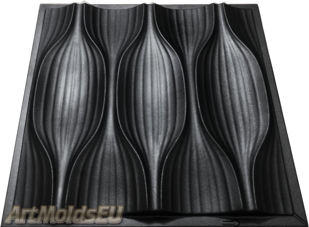 3D Panel Mold for Gypsum, Plaster or Concrete Tile for Decorative Wall ...