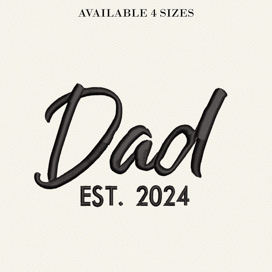 Dad Embroidery Design – Father's Day Gift, Machine Embroidery (digital ...