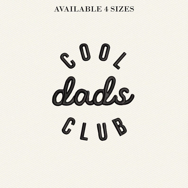 Cool Dads Club Embroidery Design, Papa Gift (digital File) - Etsy