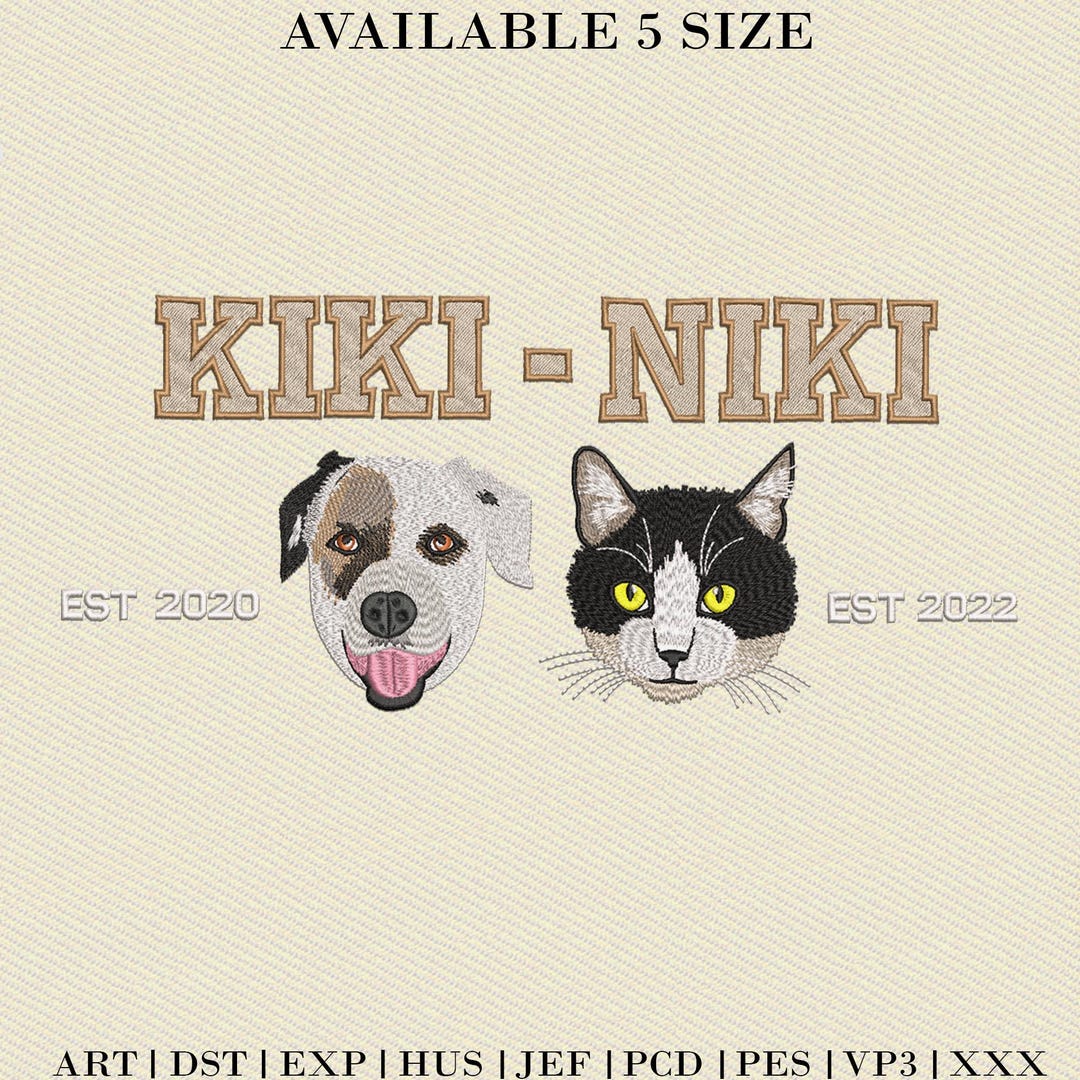 Pet Embroidery Digitizing, Dog Embroidery File, Custom Digitizing ...