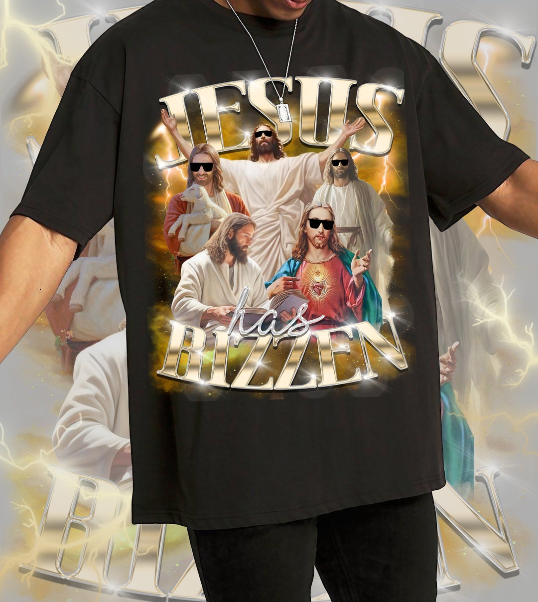 Digital File - Jesus Has Rizzen Png - Resurrection Sunday - Retro 90s ...