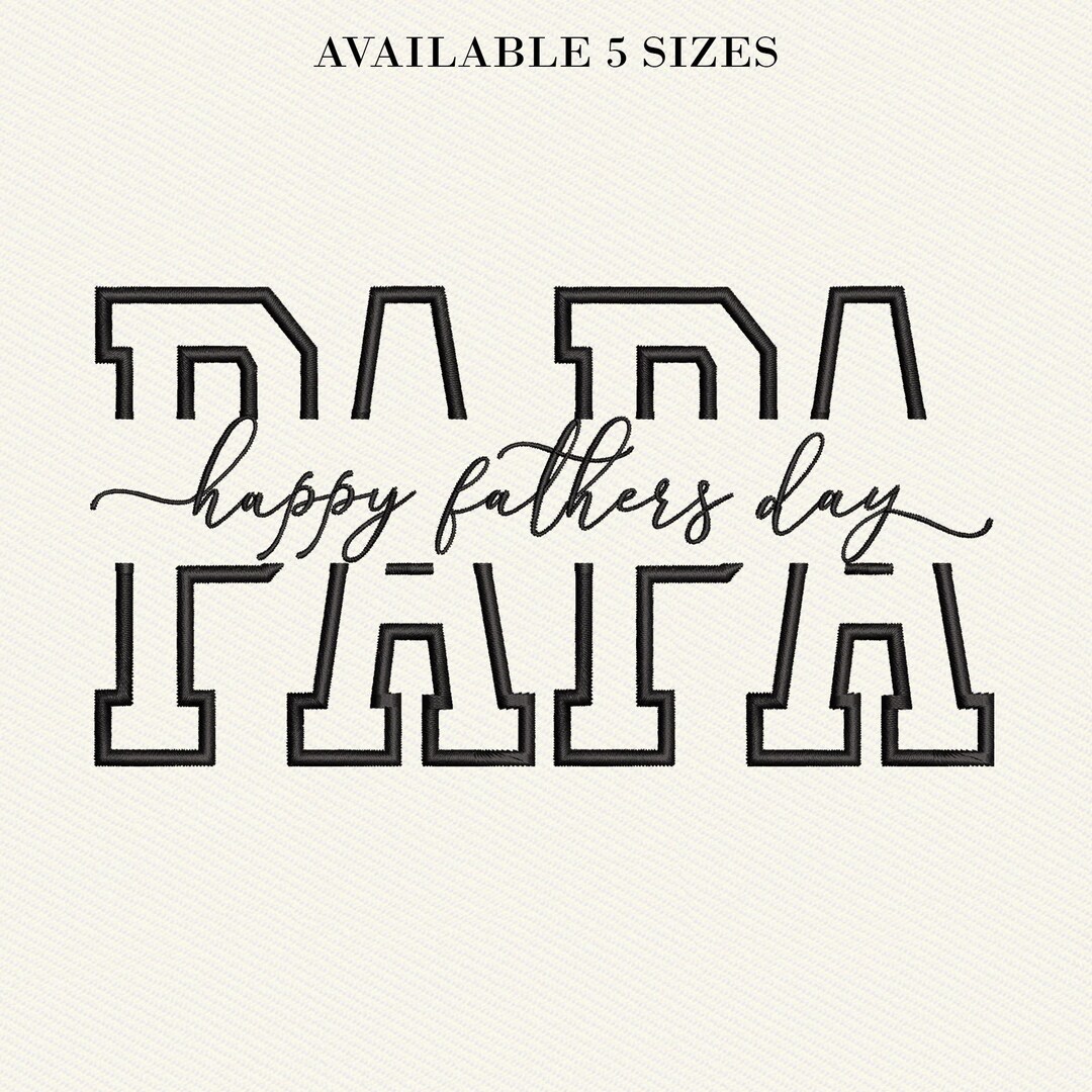 Papa Design , Papa Embroidered , Papa Designs, Digital Downloads ...