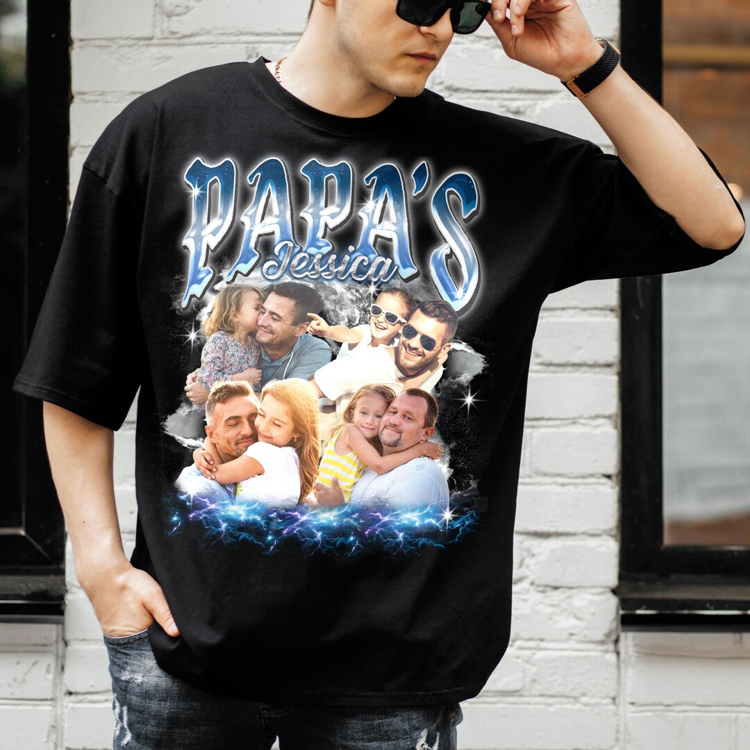 Custom Dad Bootleg Rap Tee PNG, Custom Your Own Bootleg Shirt PNG ...