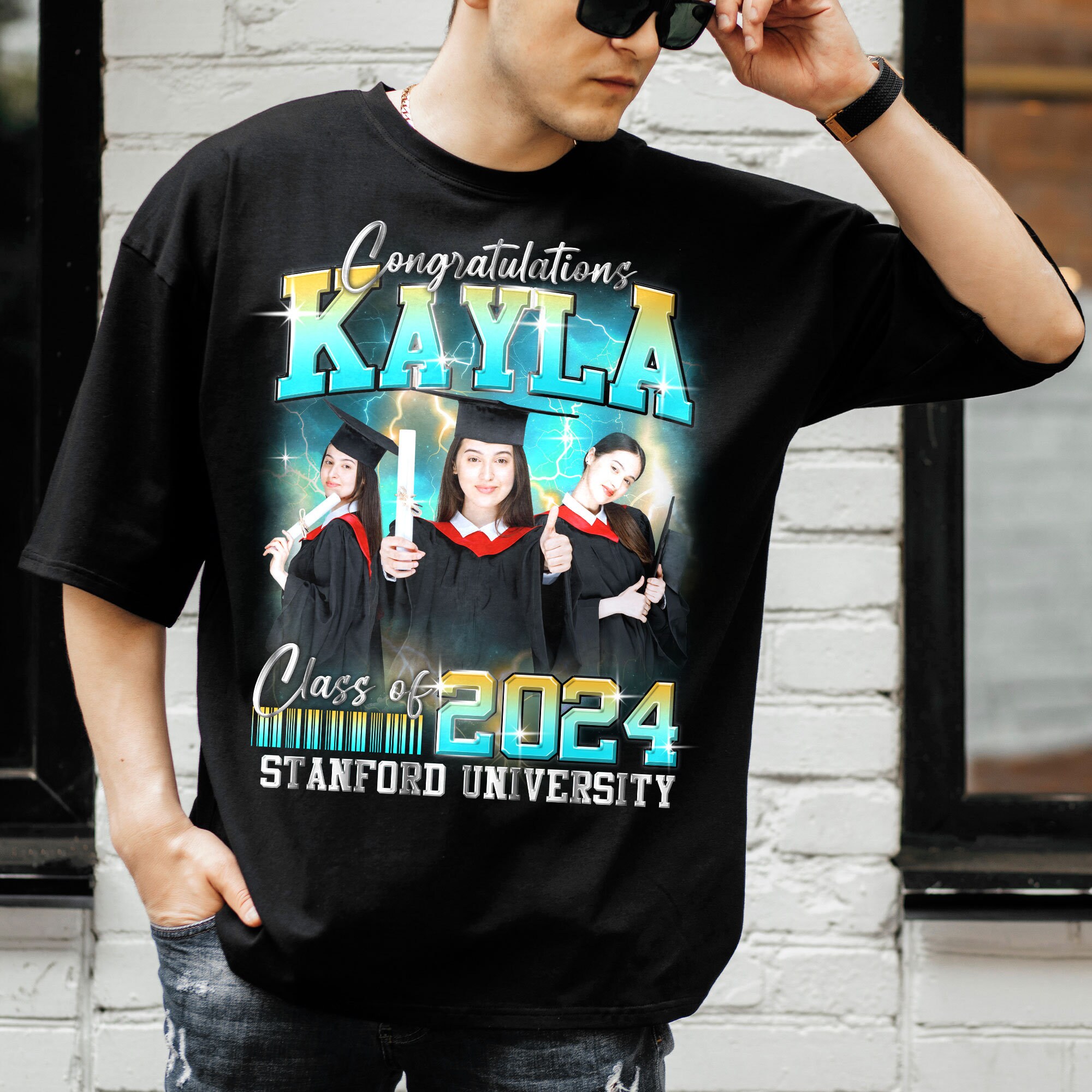 Custom Grad Bootleg PNG, Graduation/class of 2024/grad T-shirts ...