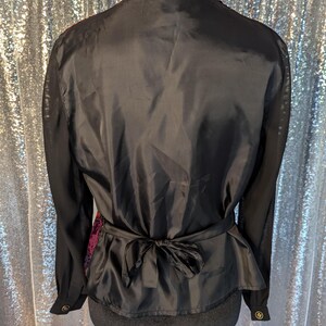 Vintage Velvet 80s-90s Patchwork Sheer Eclectic Blouse Women's M - Etsy