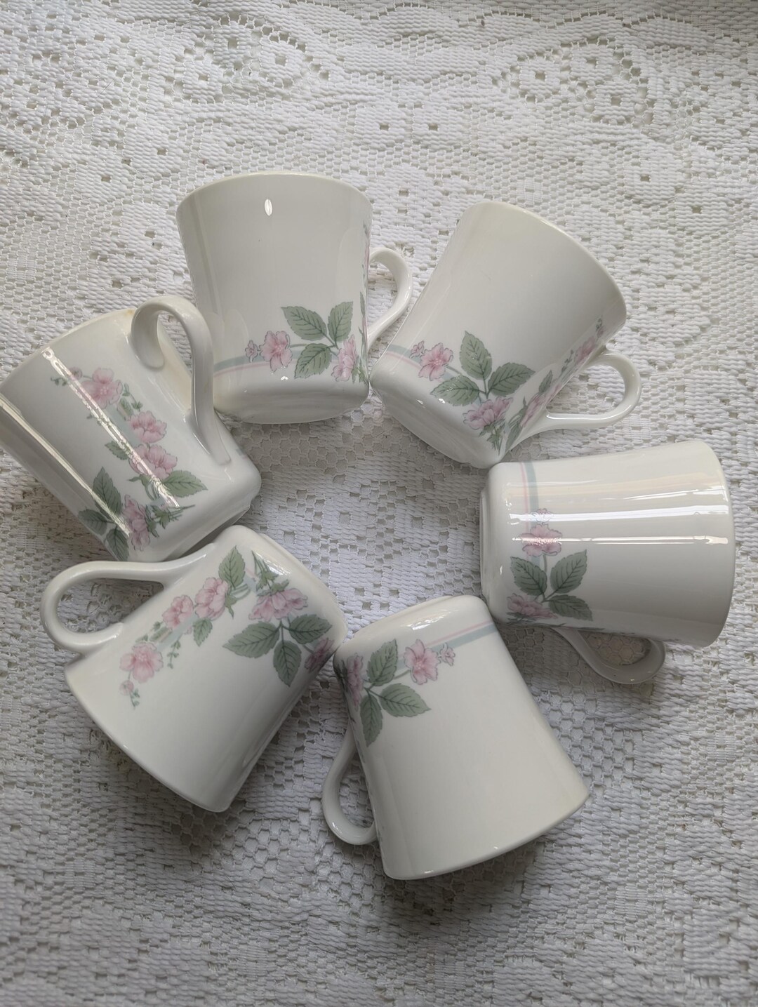 Corning Veranda Coffee Mugs Set of 6 Made in USA - Etsy