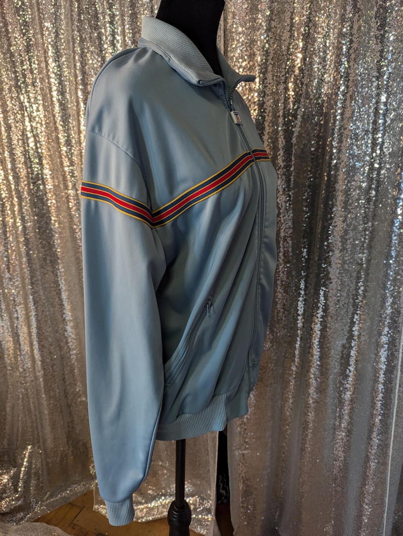 Vintage Todd 1 80s Baby Blue Track Jacket Unisex L - Etsy