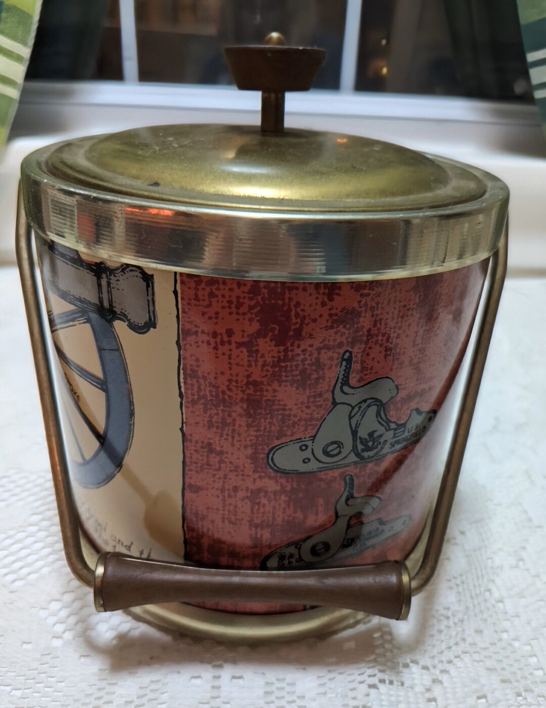 MCM Vintage Ice Bucket W Cannon and Guns - Etsy