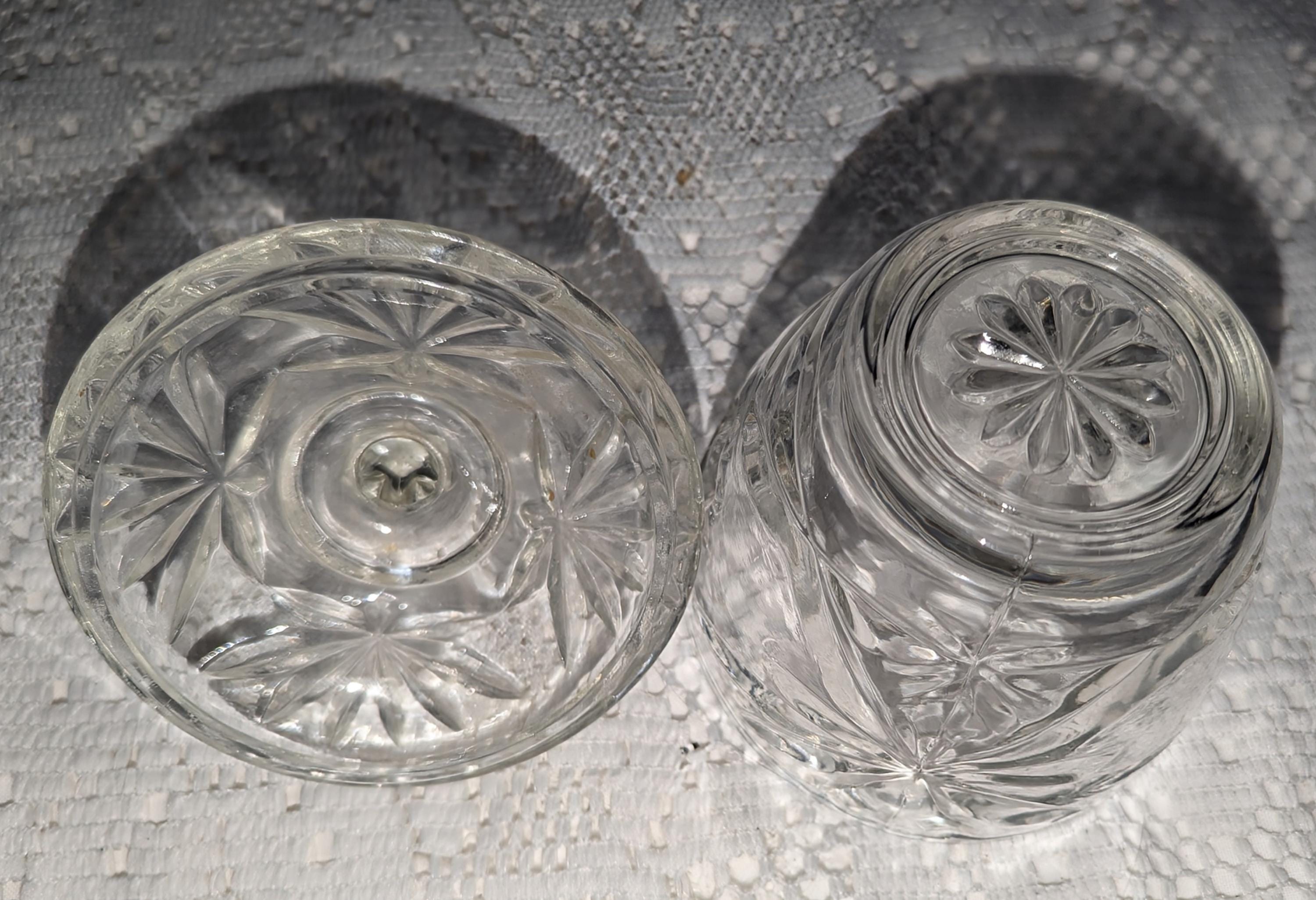 MCM Cut Glass Small Sugar Apothecary Candy Dish W Lid - Etsy