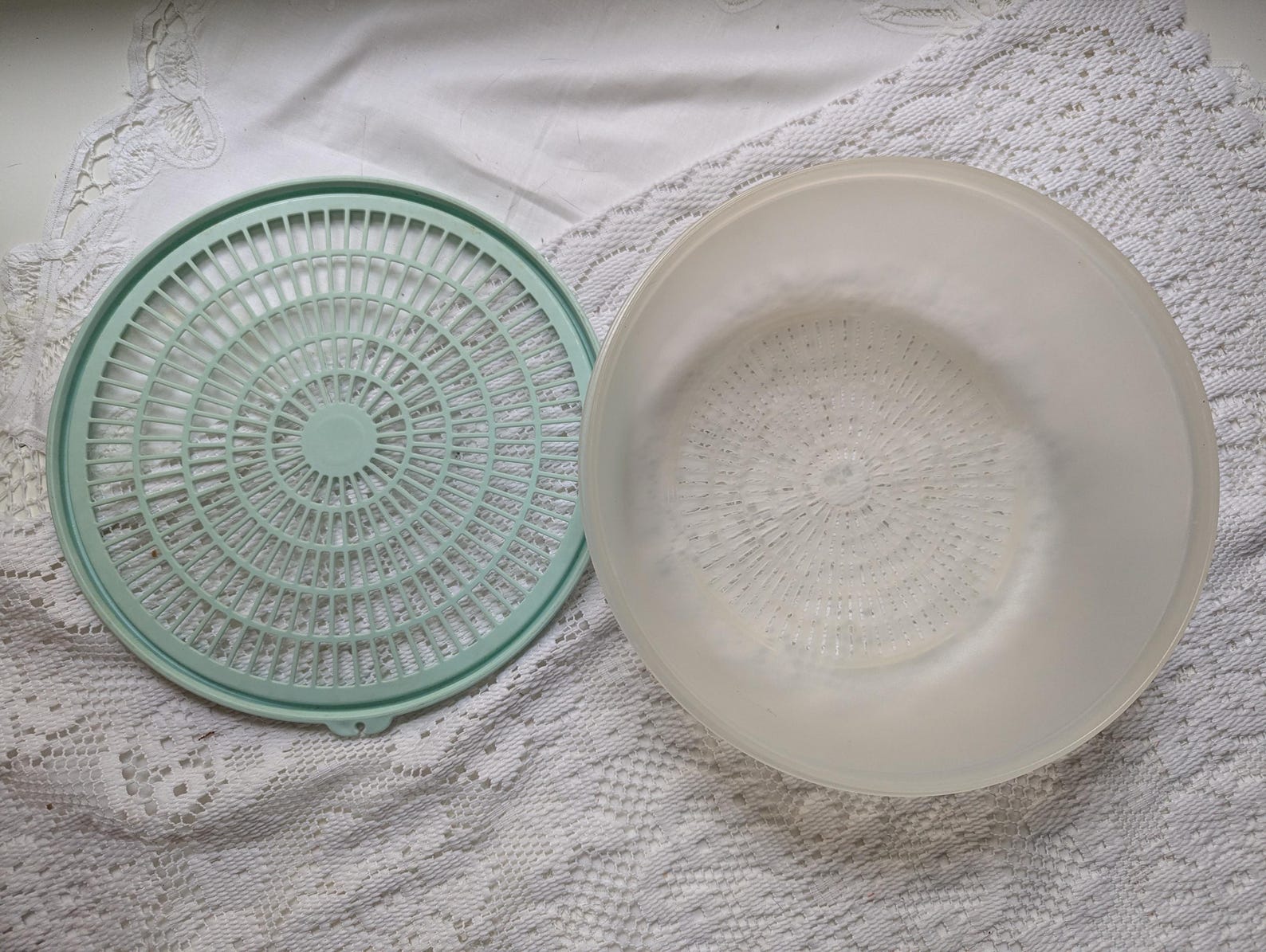 Vintage Tupperware Kitchen Strainer Collander Produce Bowl - Etsy