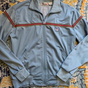 Vintage Todd 1 80s Baby Blue Track Jacket Unisex L - Etsy