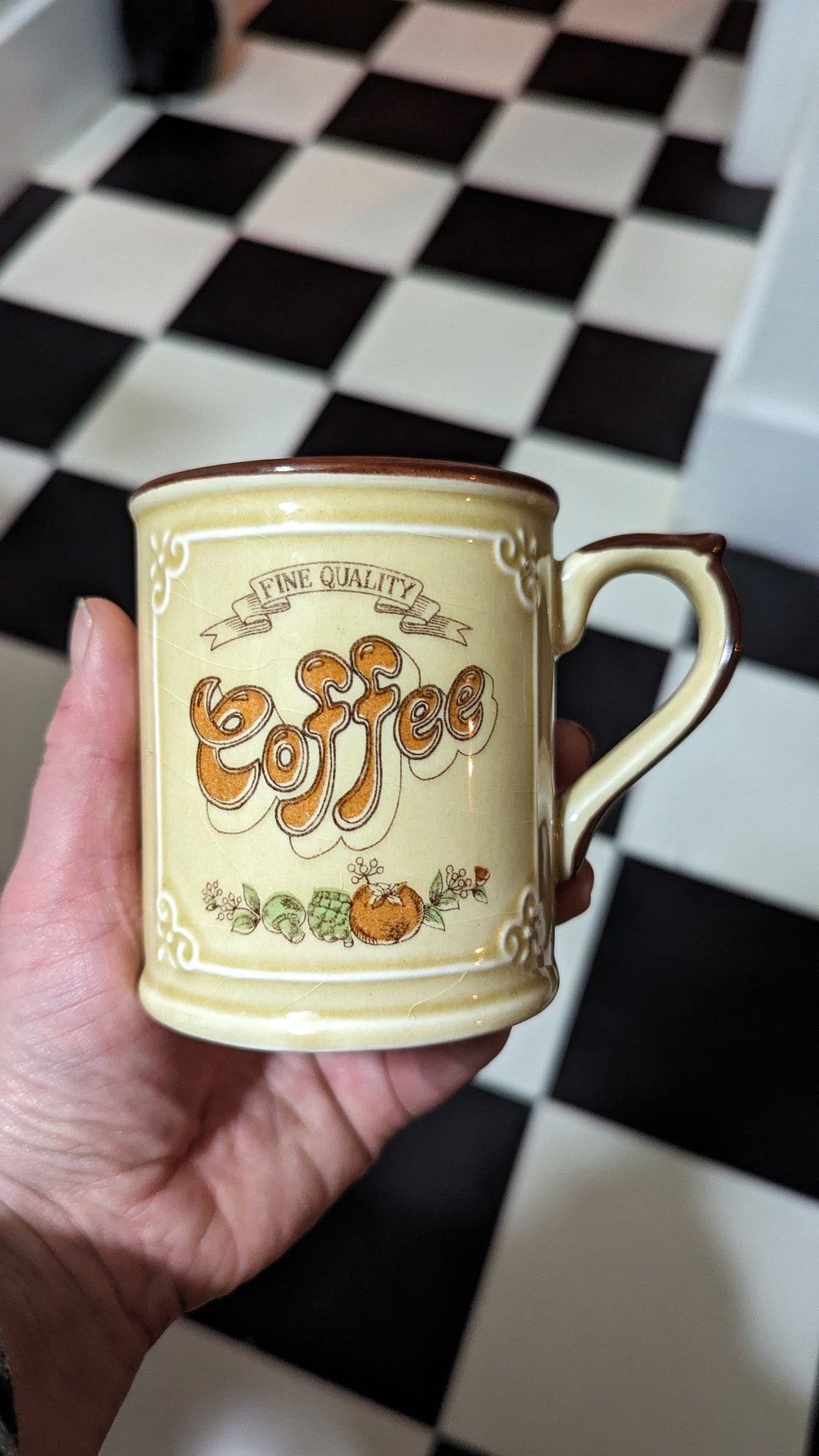 Vintage Retro Farmhouse Kitchen Coffee Mugs Set of 3 - Etsy