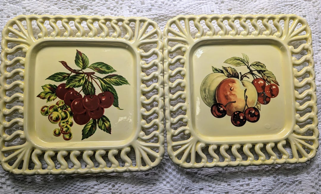 Ceramic Fruit Country Farmhouse Style Wall Art Vtg - Etsy