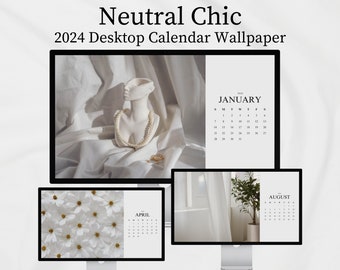 Desktop Wallpaper Calendar Desktop Calendar Digital Desktop Organizer ...