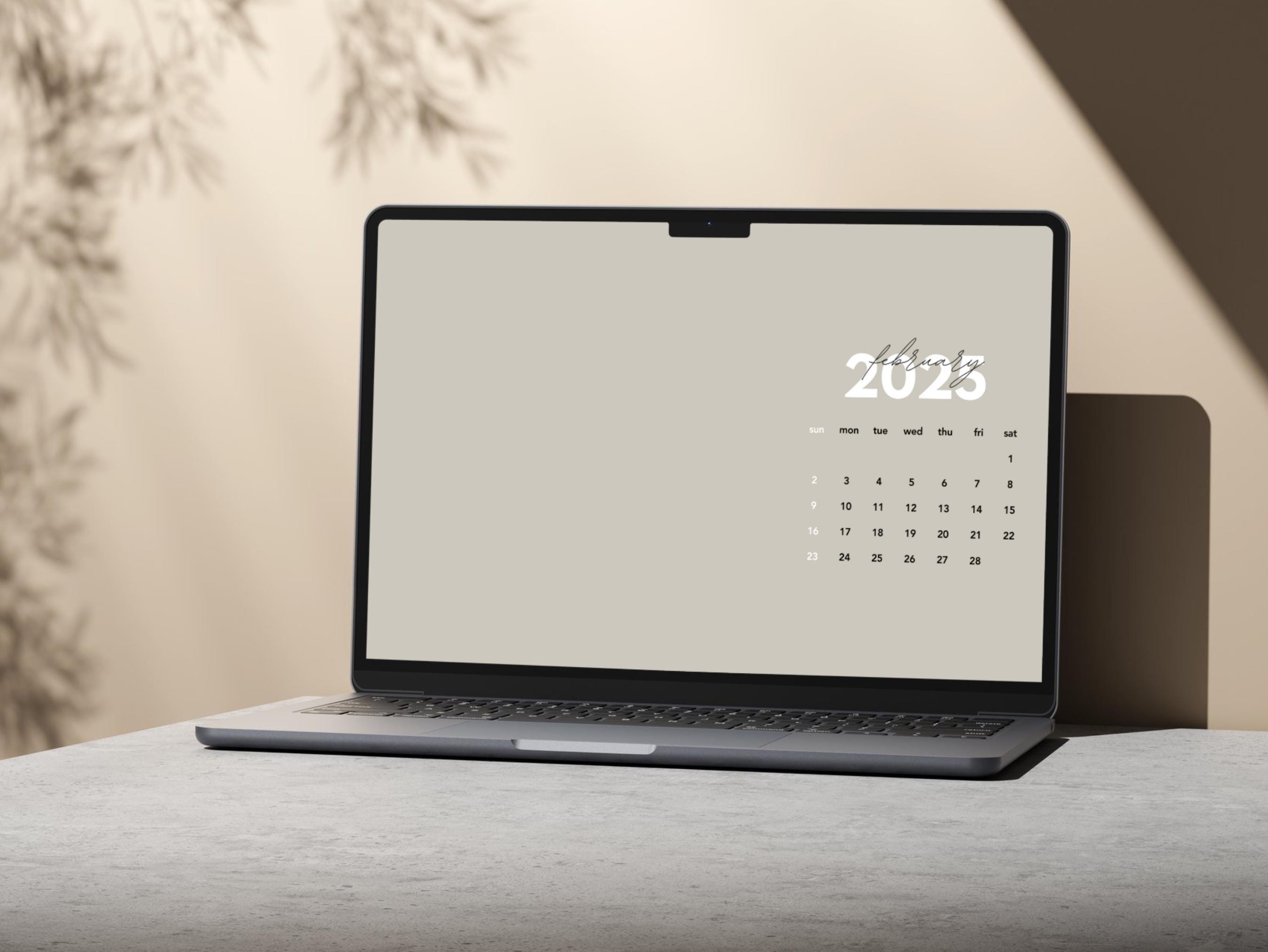 2025 Desktop Wallpaper Calendar | Aesthetic Desktop Organizer Desktop ...